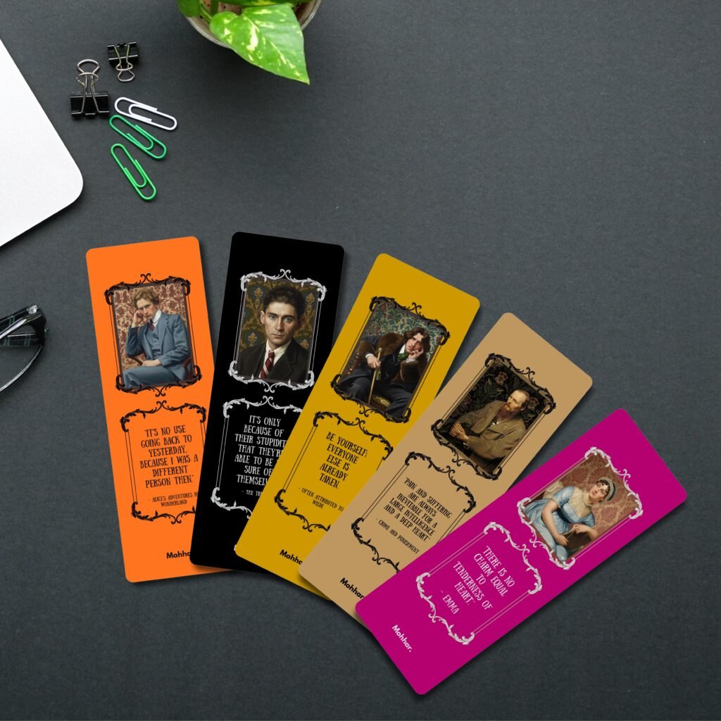 Literature Icons Bookmark Set of 10 | Classic Authors Collection ...